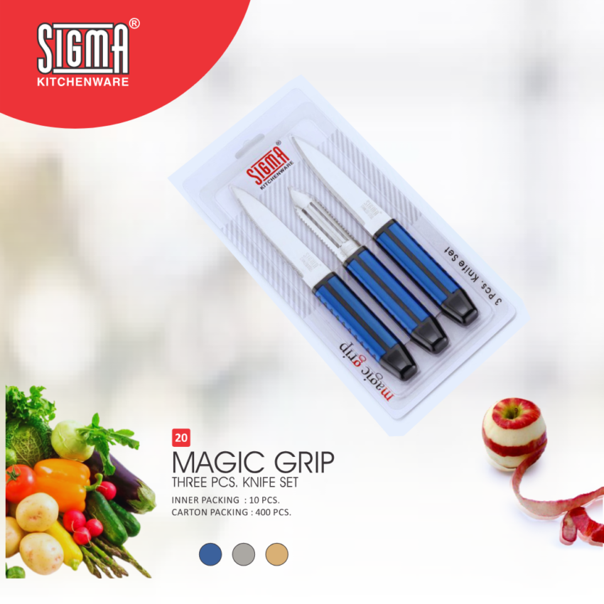 Magic Grip Knife Set – Sigma Kitchenware